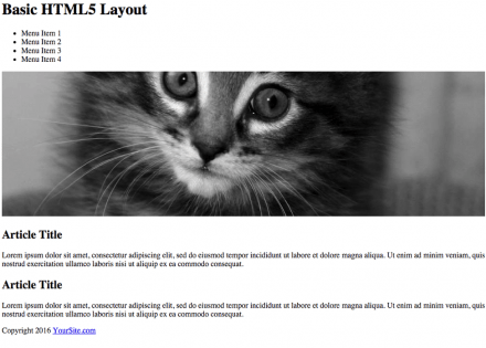 Creating a Basic HTML5 Layout | Highbrow