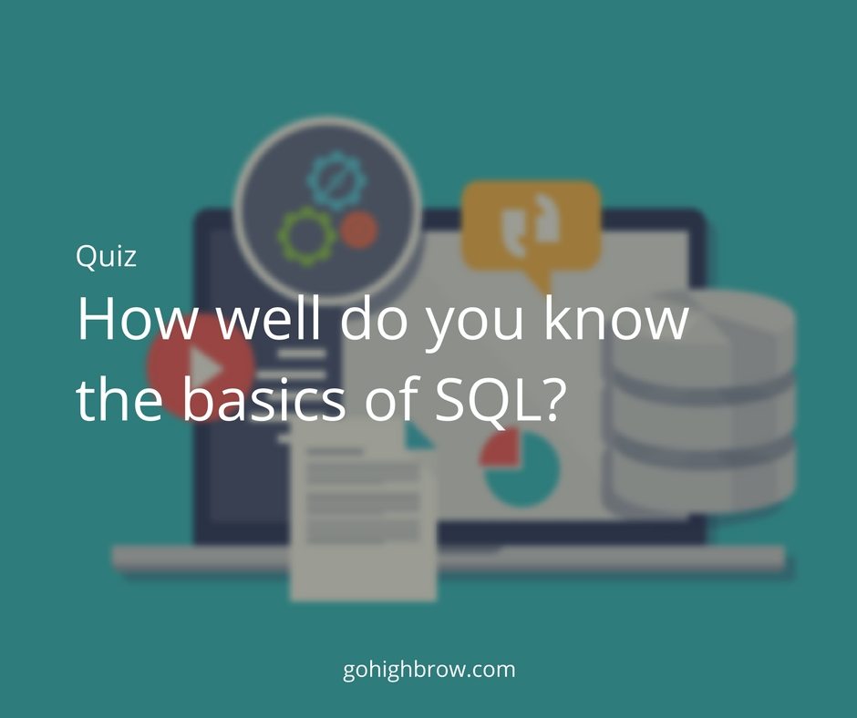 Quiz How Well Do You Know The Basics Of Sql Highbrow 6562